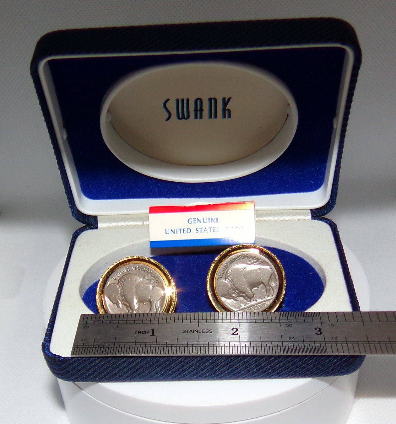 013 Swank Vintage Genuine U.S Coins Buffalo Nickel Cuff Links in Box - Etsy