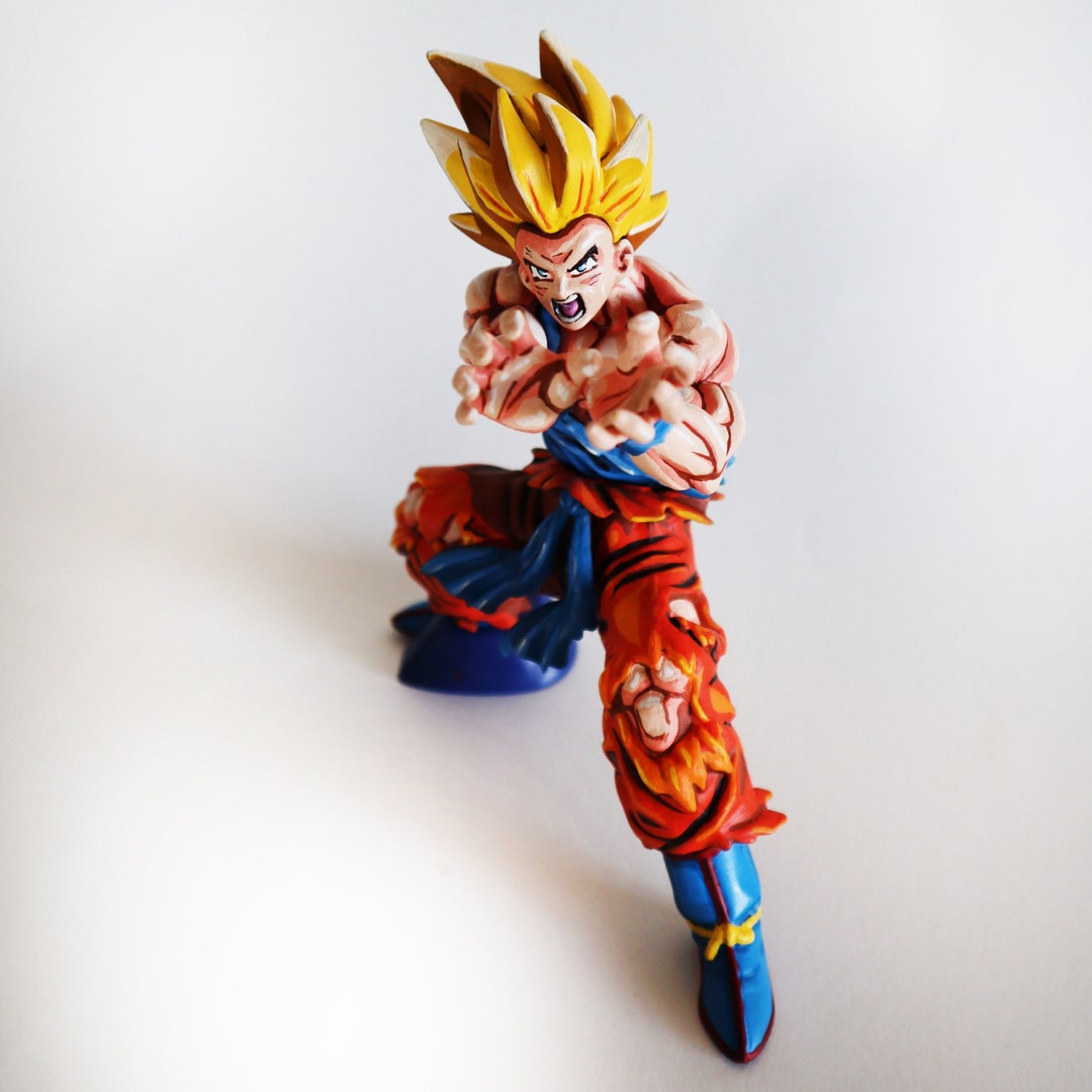Dragonball Z Goku Custom Repaint Figure 15cm Tall - Etsy
