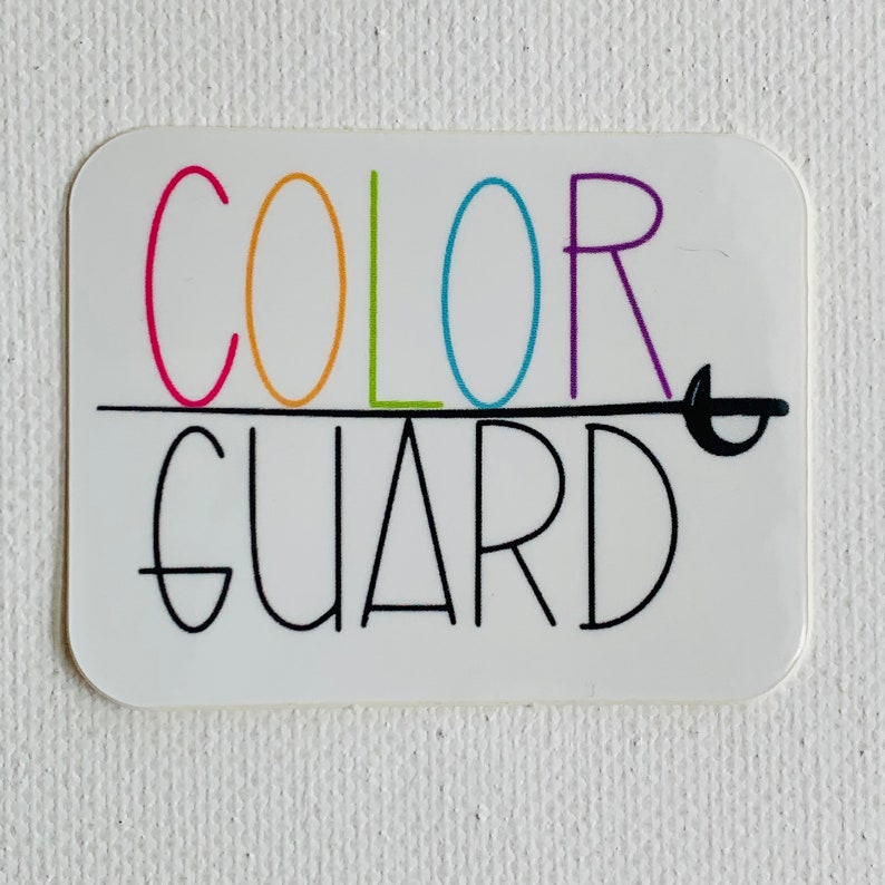 Color Guard Stickers - Etsy