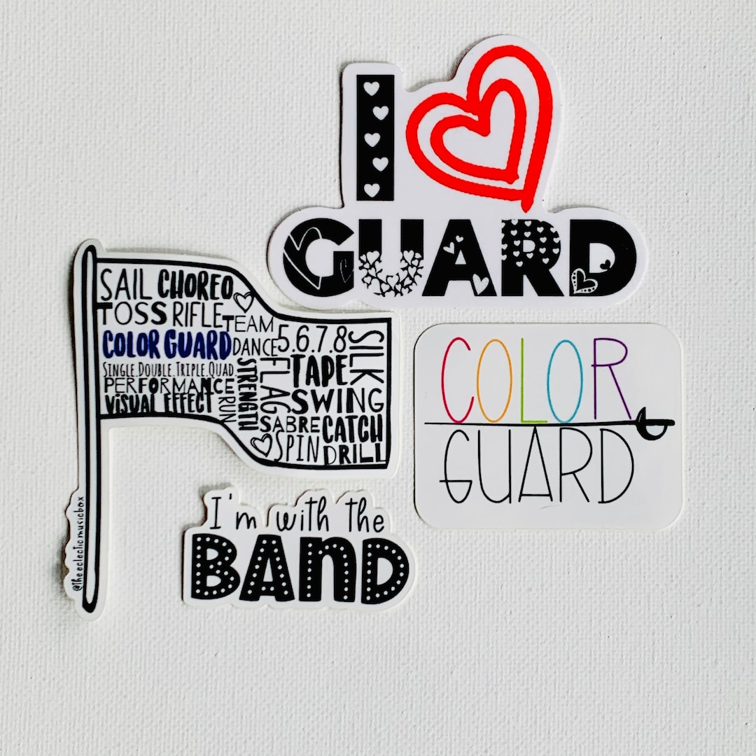 Color Guard Stickers - Etsy