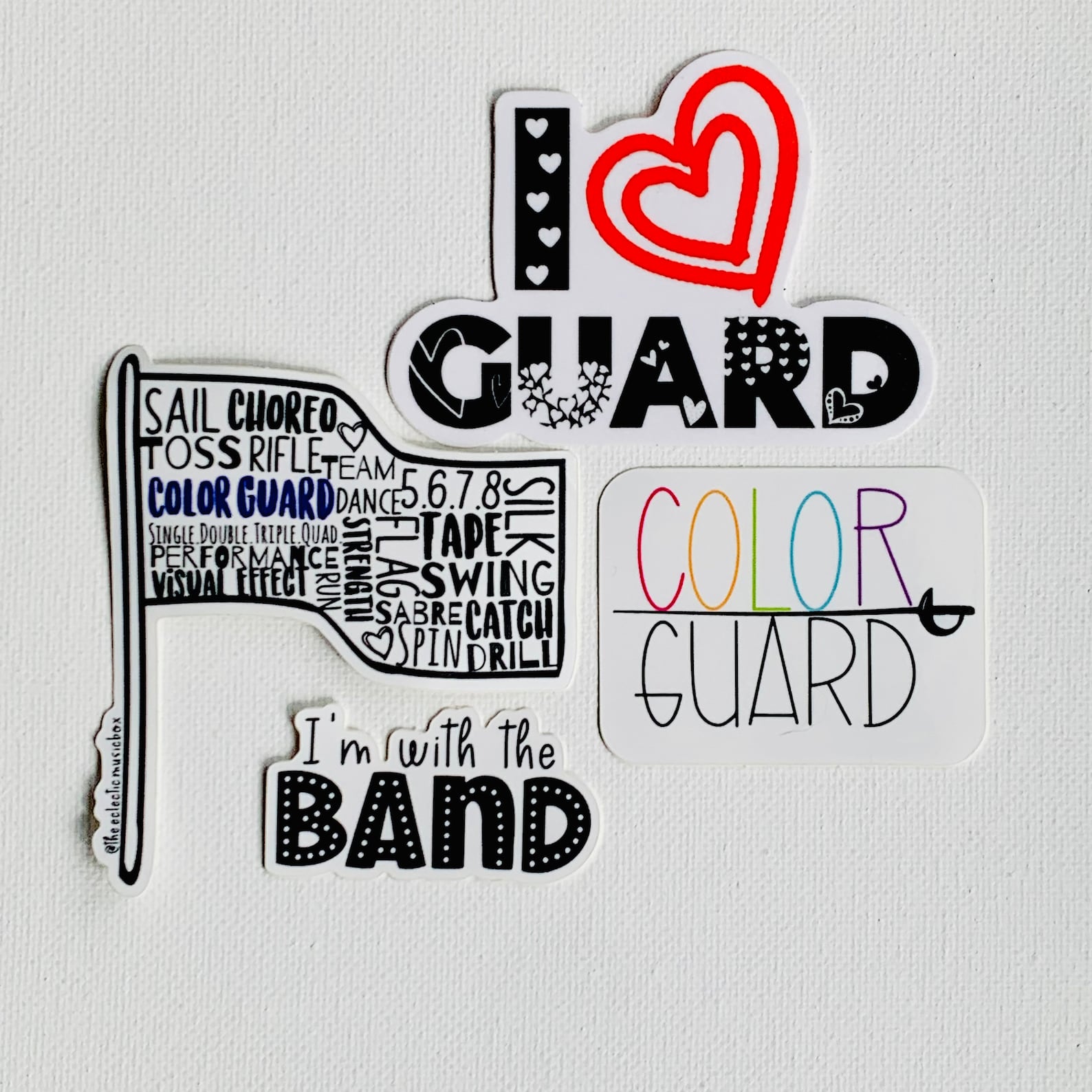 Color Guard Stickers - Etsy
