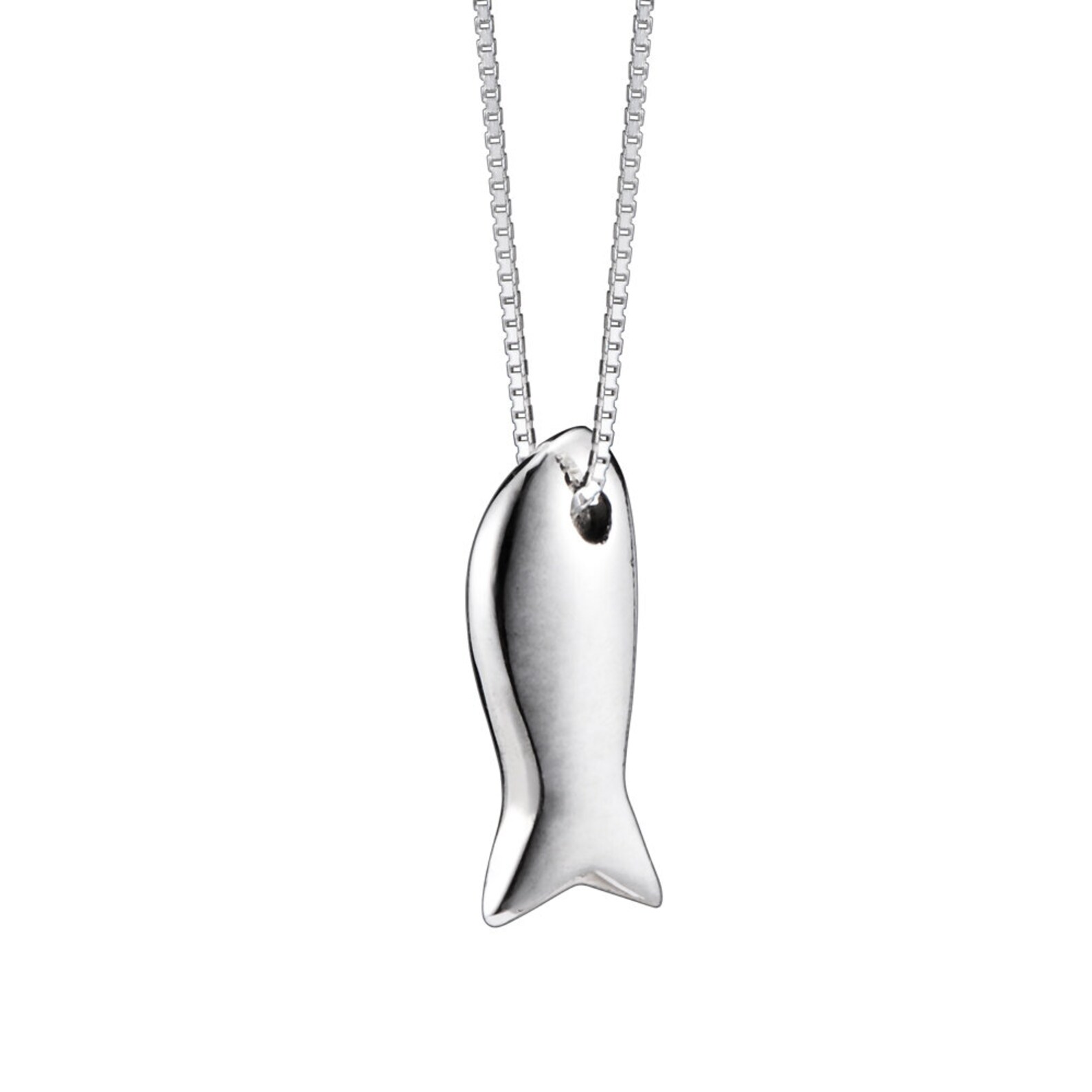 Kabbalah Fish Pendant Necklace With Chain in Sterling Silver for ...