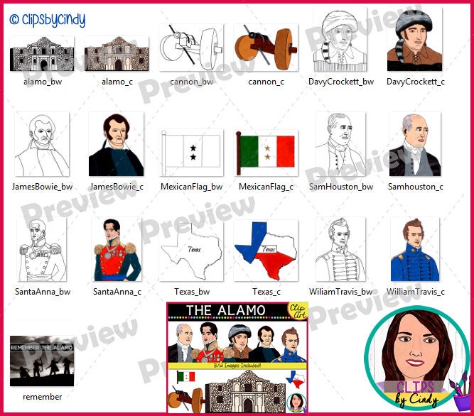 The Alamo Clip Art - Etsy
