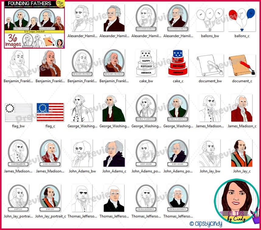 Founding Fathers Clipart