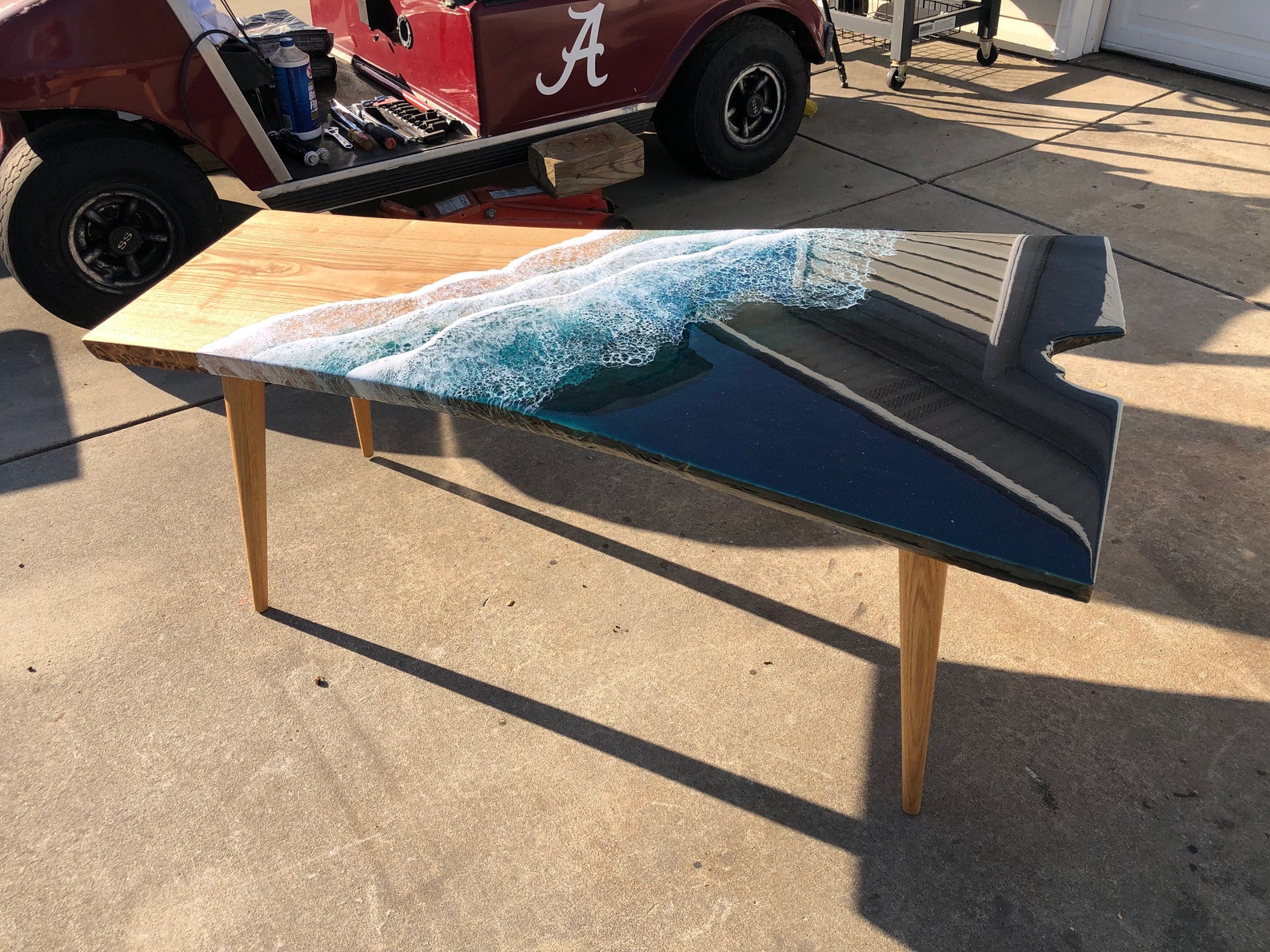 YOUR Custom Listing Live Edge Ocean Coffee Table - Etsy