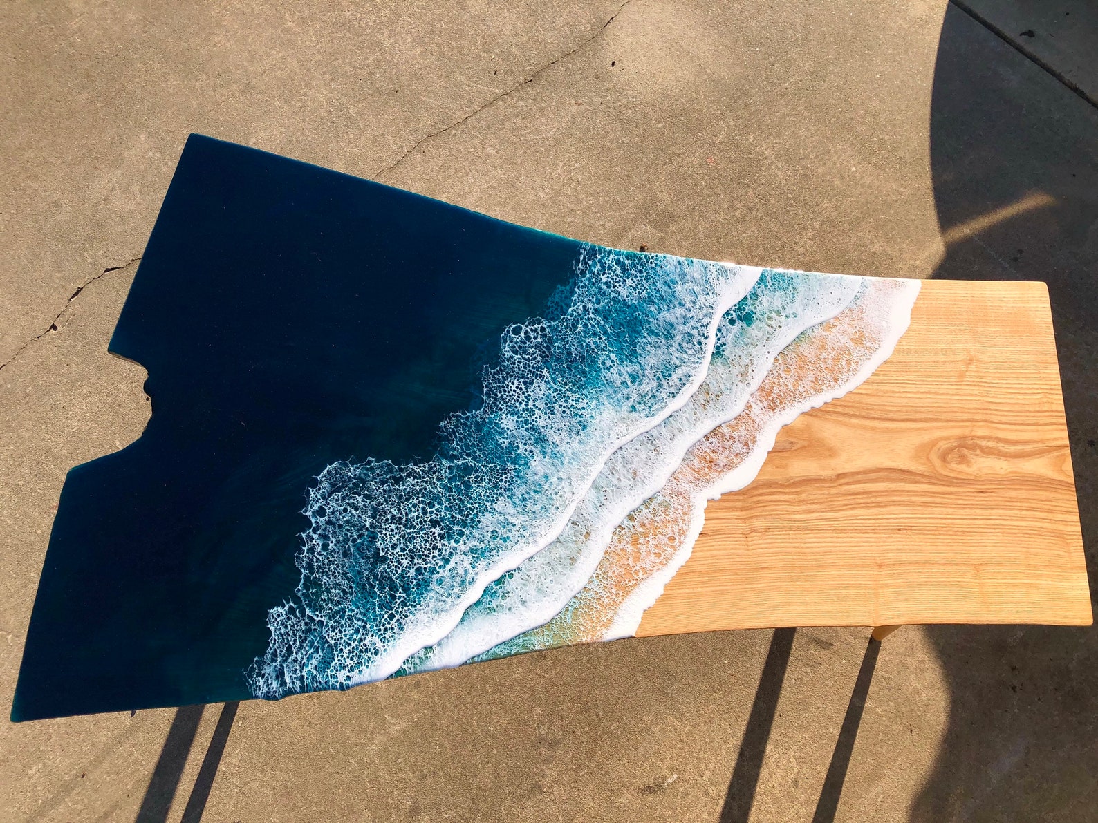 YOUR Custom Listing Live Edge Ocean Coffee Table - Etsy