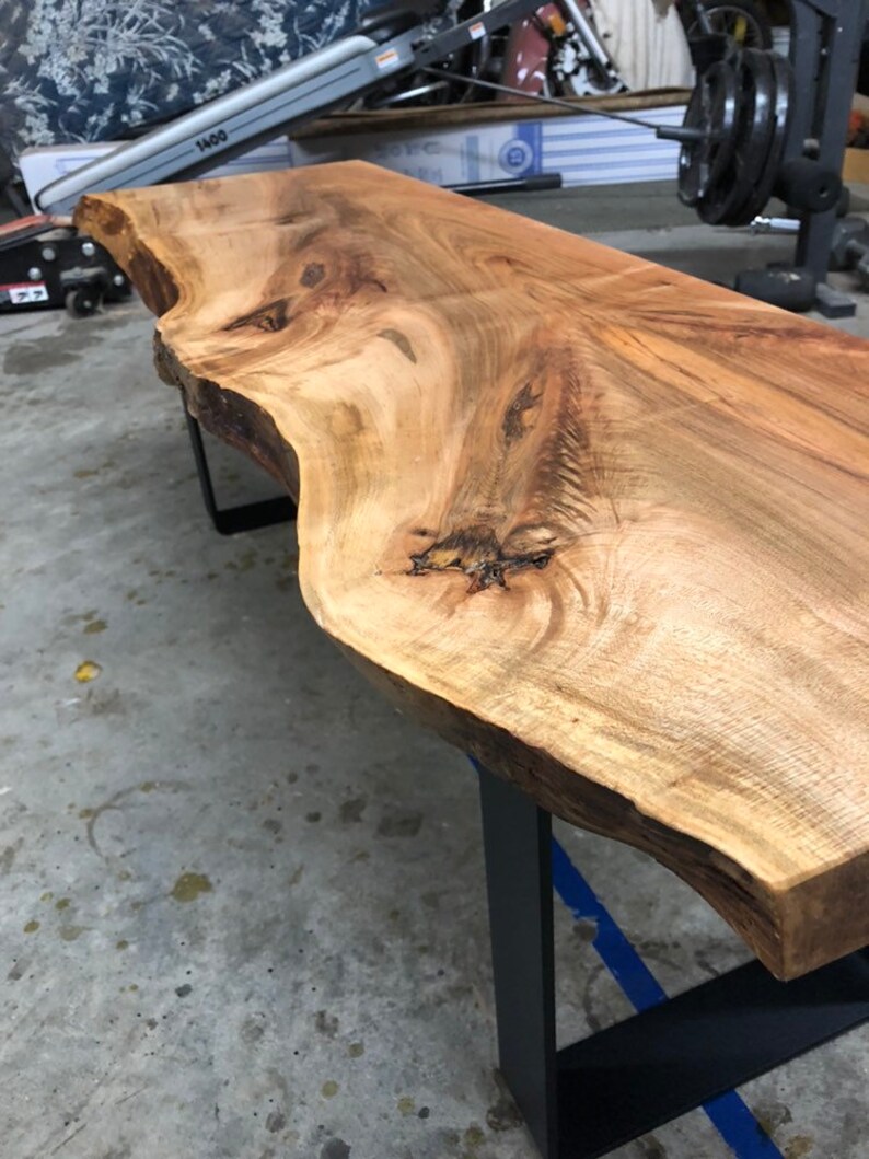 YOUR Custom Listing GORGEOUS Live Edge Maple Bench - Etsy