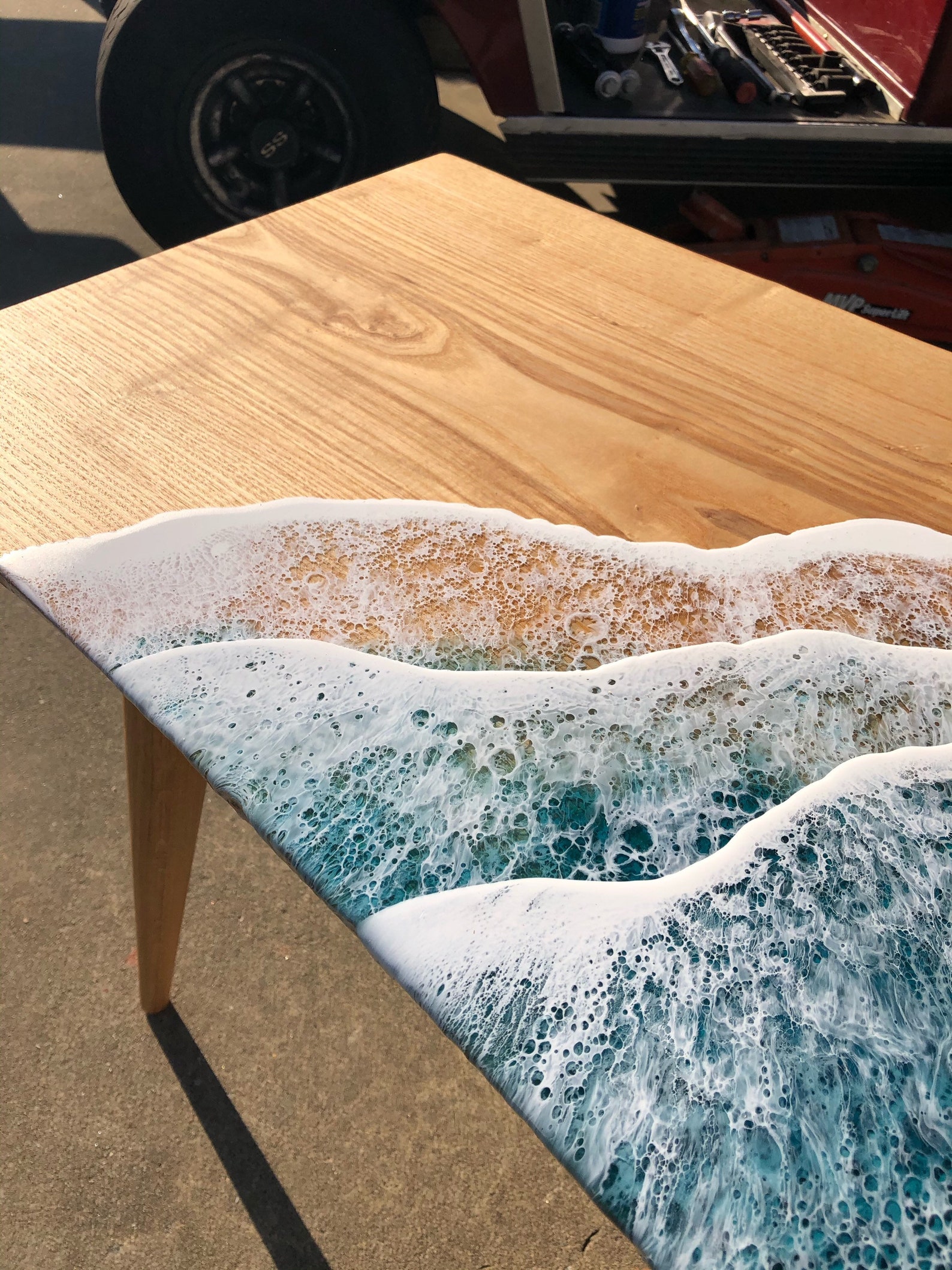 YOUR Custom Listing Live Edge Ocean Coffee Table - Etsy