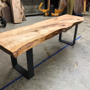YOUR Custom Listing GORGEOUS Live Edge Maple Bench - Etsy