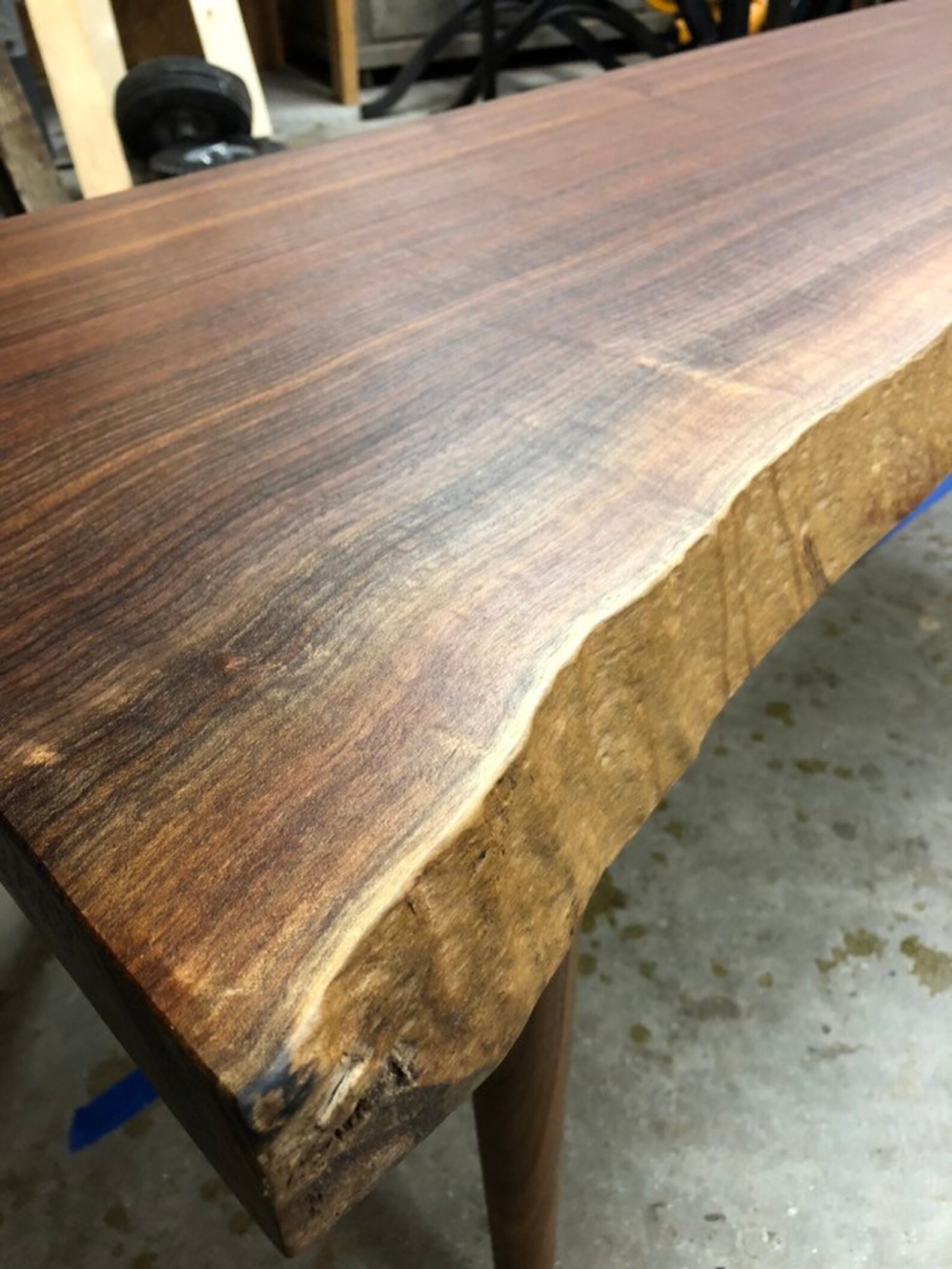 YOUR Custom Listing GORGEOUS Mid Century Live Edge Walnut | Etsy