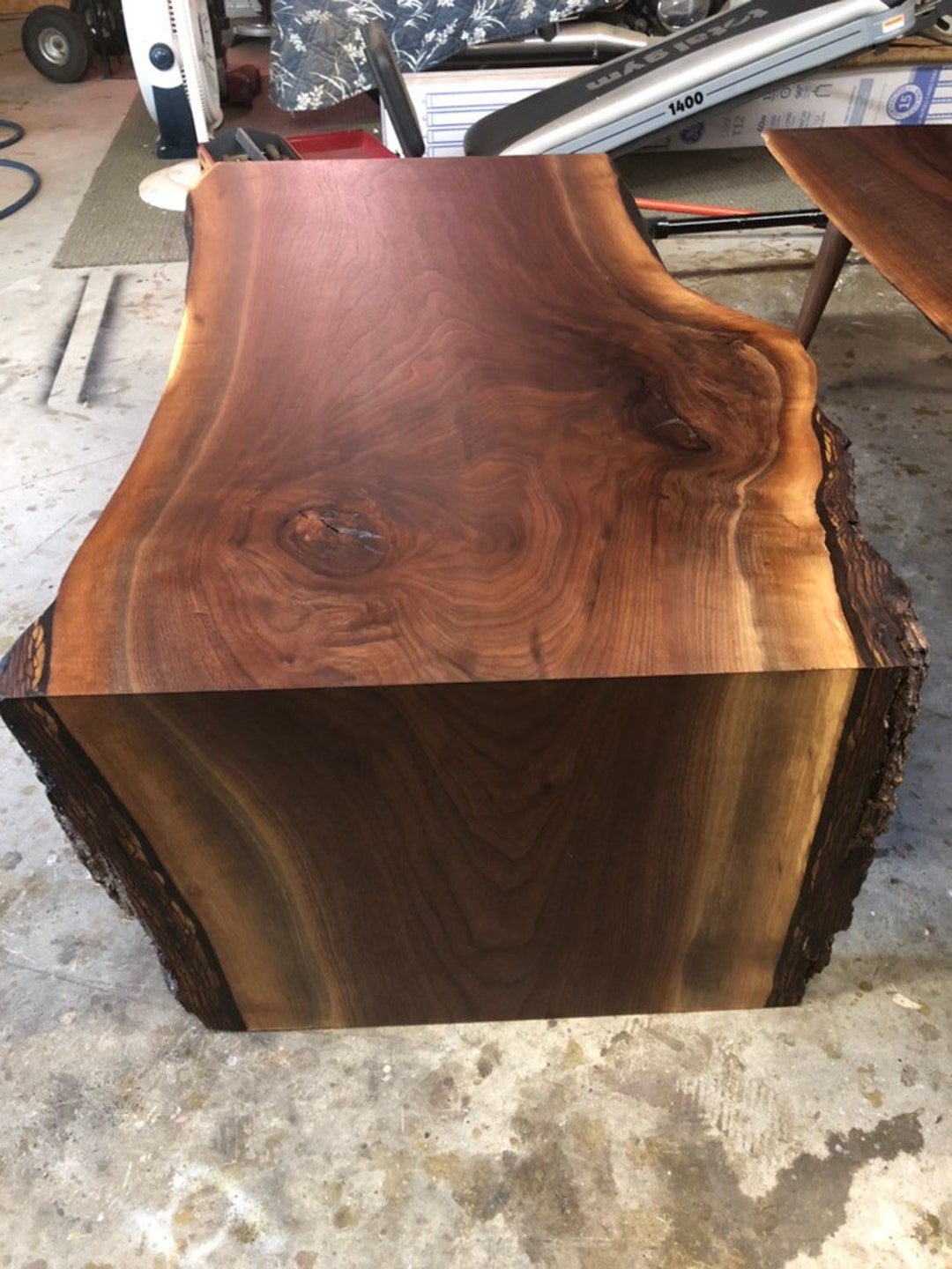 YOUR Custom Listing- INCREDIBLE Live Edge Walnut Waterfall Coffee Table ...