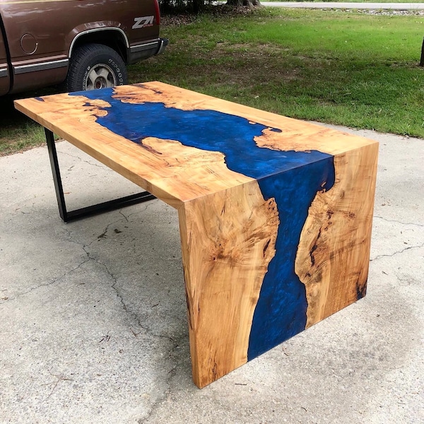Waterfall Desk - Etsy