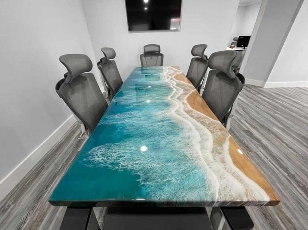 YOUR Custom Listing- AMAZING Live Edge Ocean Conference/dining Table - Etsy