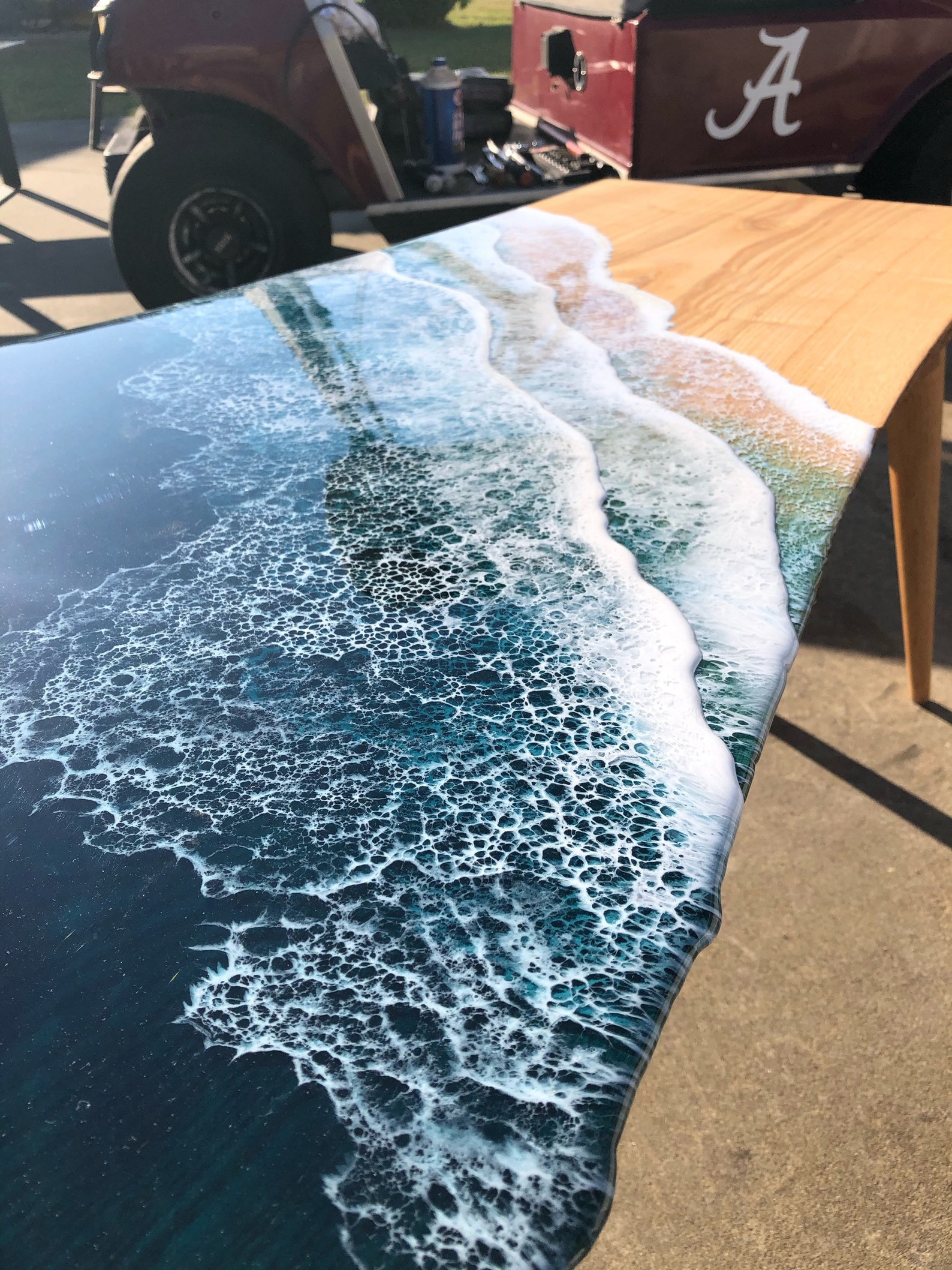 YOUR Custom Listing Live Edge Ocean Coffee Table - Etsy