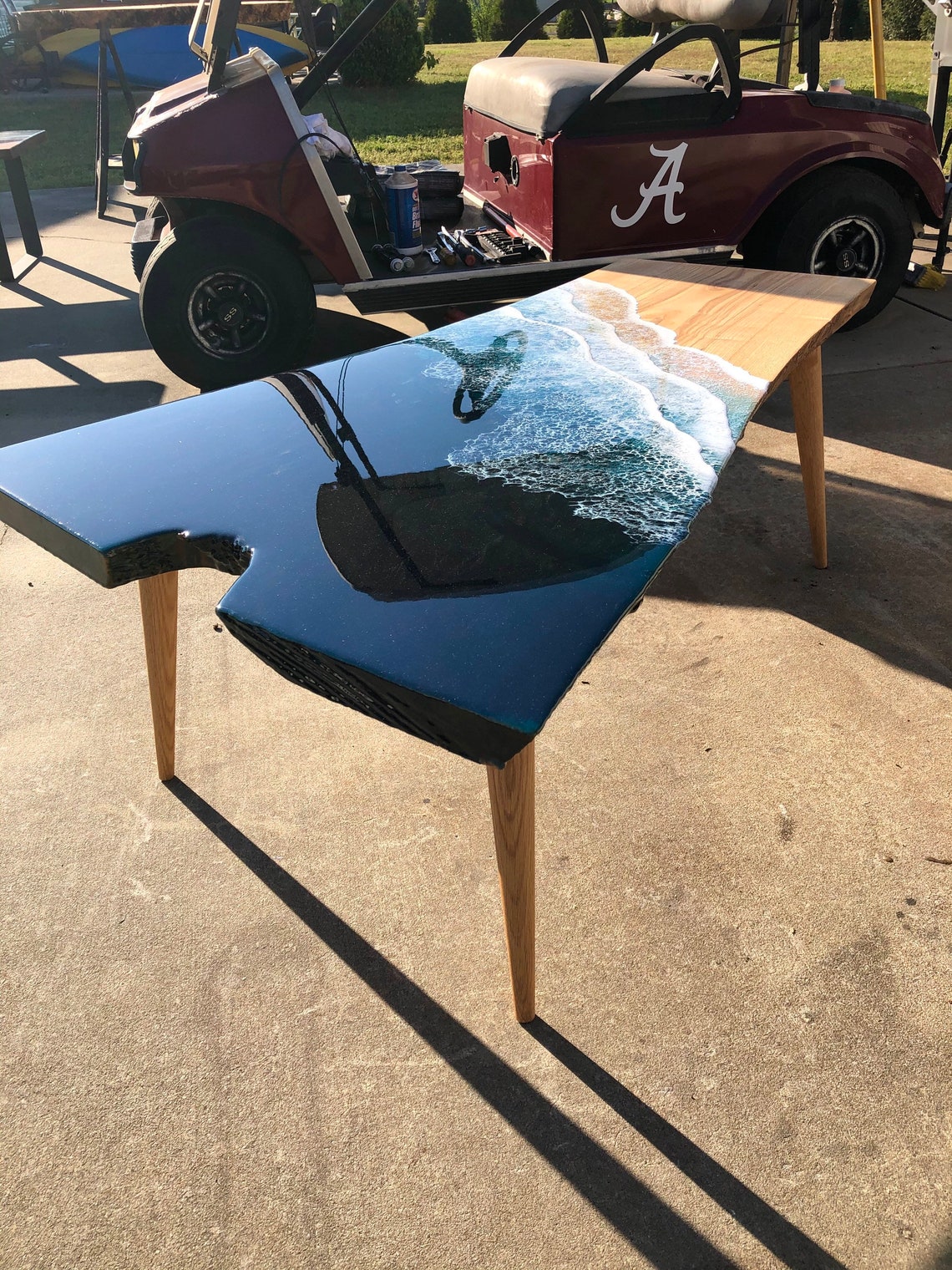 YOUR Custom Listing Live Edge Ocean Coffee Table - Etsy