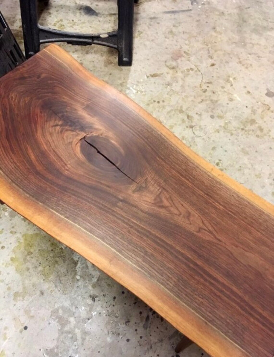 YOUR Custom Listing GORGEOUS Mid-century Live Edge Walnut | Etsy