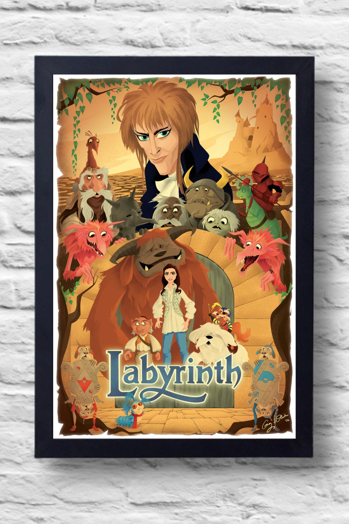 Labyrinth 1986 Movie Poster Print Film Illustration Art - Etsy UK