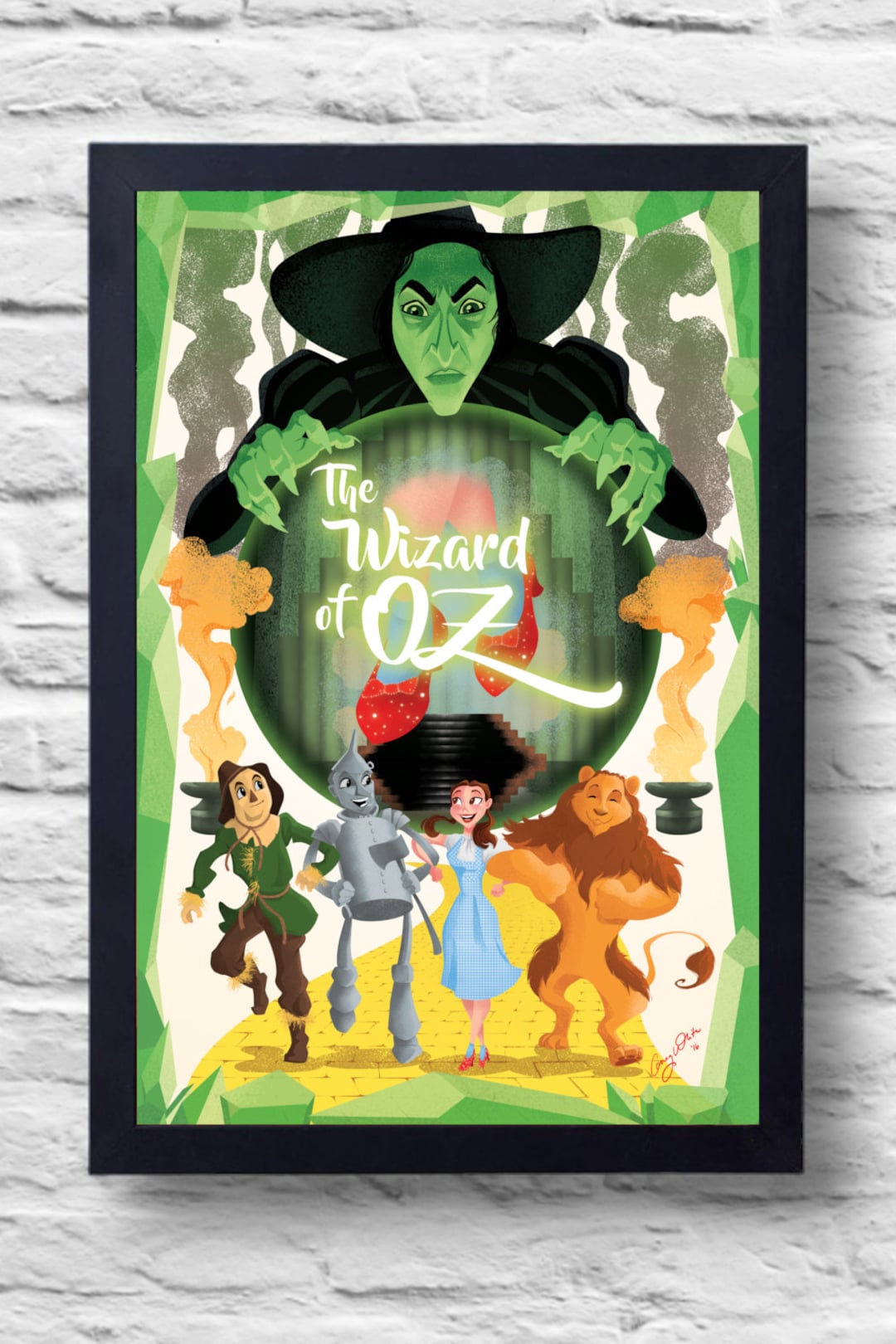 The Wizard of Oz- Movie Poster Print, Film Illustration, Art, Painting ...