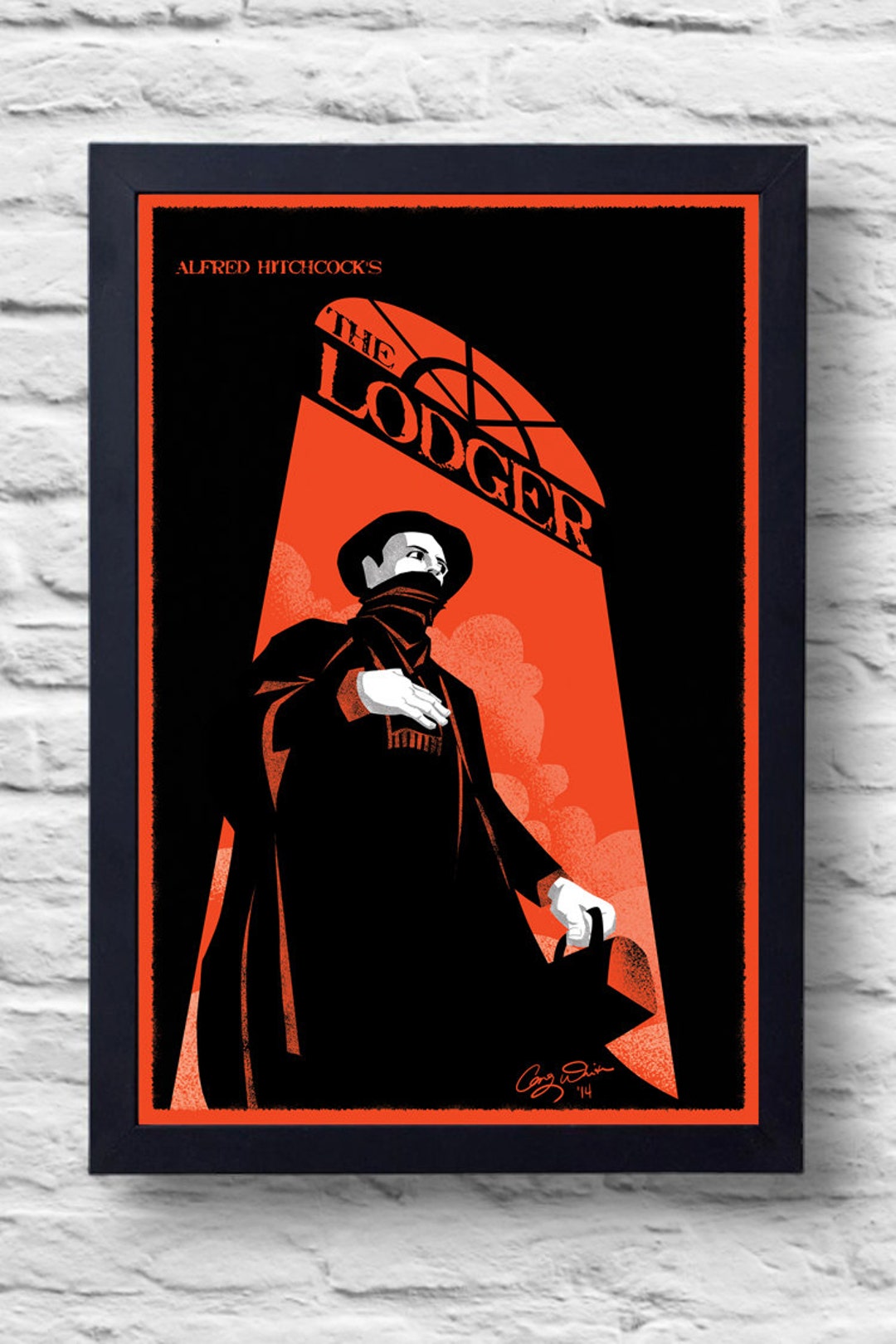 The Lodger- Alfred Hitchcock Movie Poster Print, Illustration, Art ...