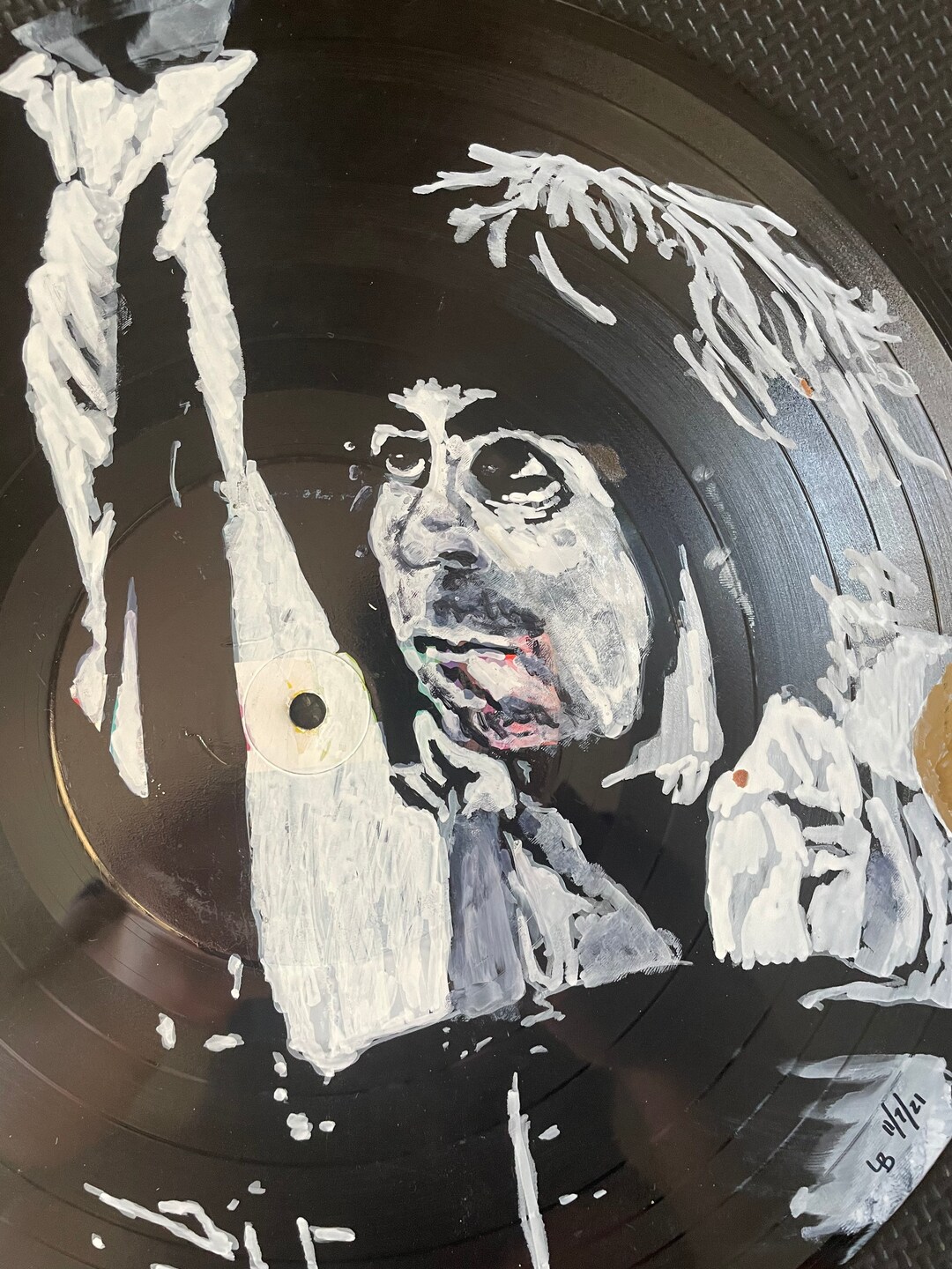 Keith Moon Portrait on 12 Inch Vinyl Record the Who. - Etsy