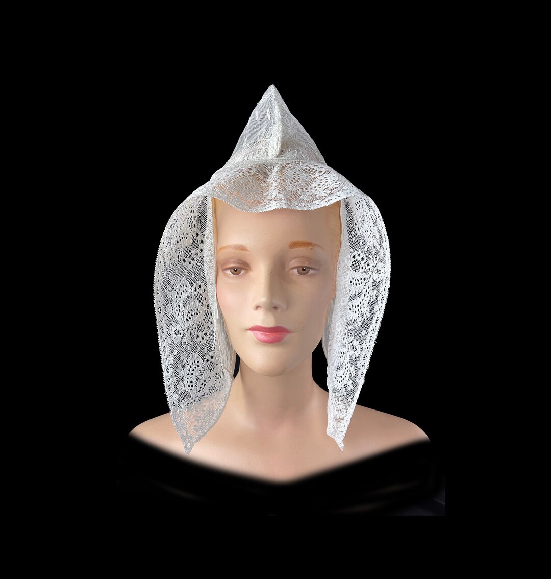 Rare 1850s Antique Lace Daycap Day Cap Cap Bonnet Hat Hood, Museum ...