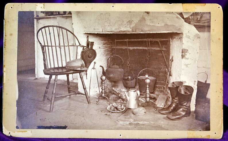 1880s Original Fireside Cooking Open Heart Cooking Photo - Etsy