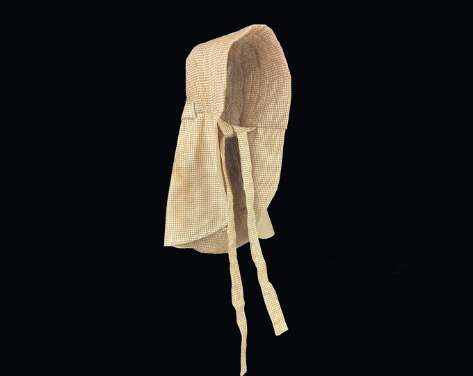 1860s Spoon Bonnet Civil War Era, Every-day Antique Hat Made by Middle ...