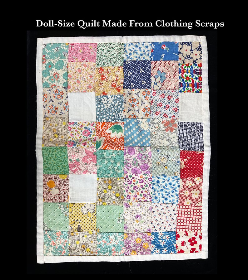 Vintage 1930s Quilt Patchwork Table Runner for Vintage Doll - Etsy