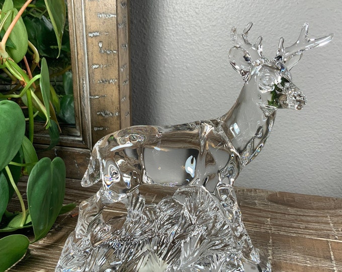 Princess House WONDERS of the WILD Deer / Buck Lead Crystal Animal ...