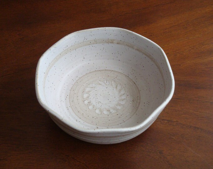 Enid Signed Hand Thrown Salt Glazed Pottery Bowl! - Etsy