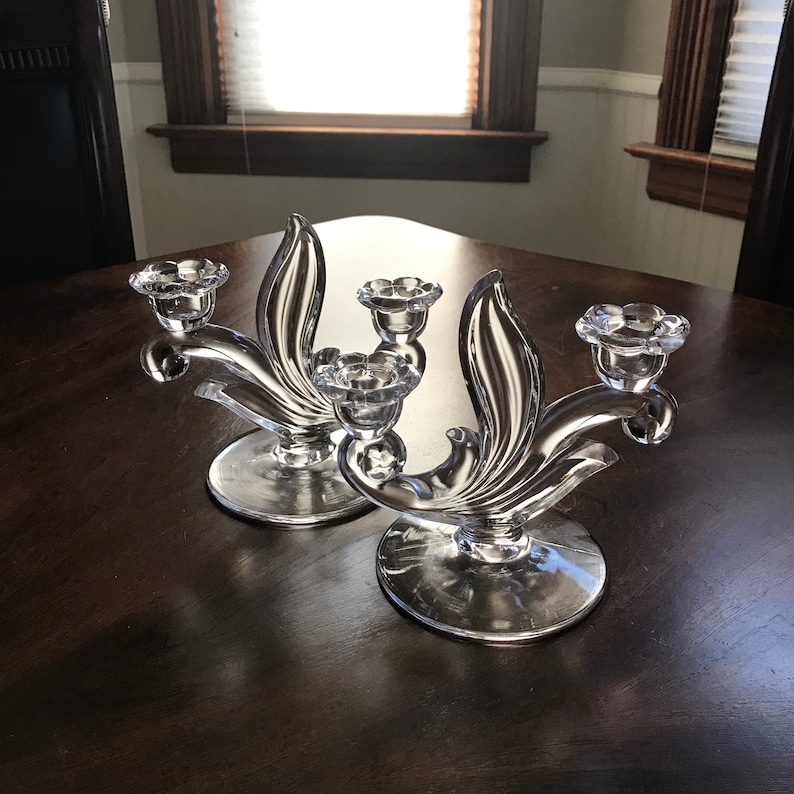 Duncan and Miller Canterbury Double Light Candle Sticks! - Etsy