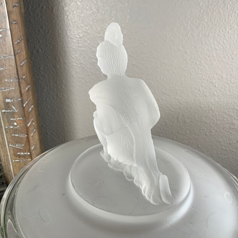 Large Gillinder and Sons WESTWARD HO / Pioneer 8” Compote and Cover ...