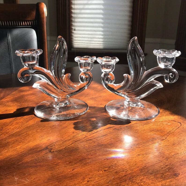 Duncan and Miller Canterbury Double Light Candle Sticks! - Etsy