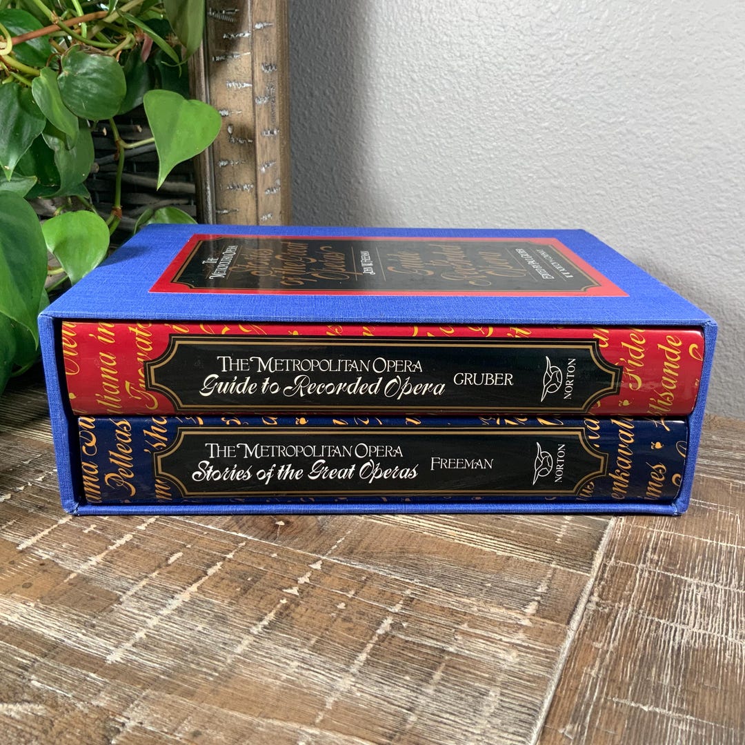 The METROPOLITAN OPERA Two Book Set - Stories of the Great Operas by ...