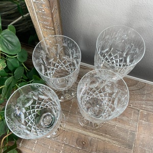 Pair Rogaska QUEEN the ASI Collection Lead Crystal Iced Tea Goblets ...