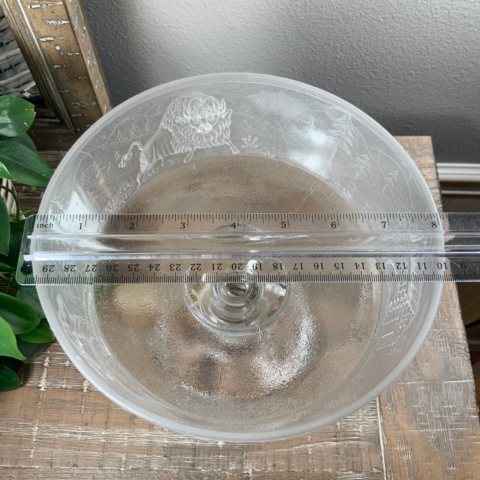 Large Gillinder and Sons WESTWARD HO / Pioneer 8” Compote and Cover ...