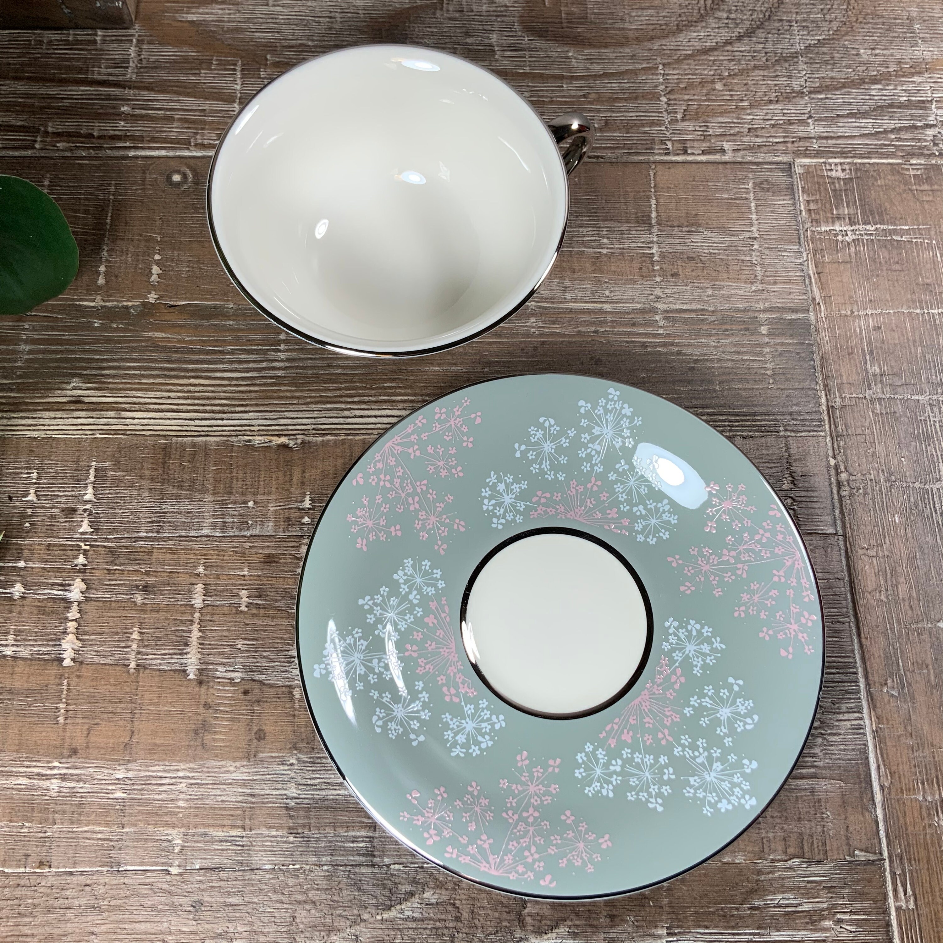 Six 6 Castleton China LACE Cups and Saucers Pink and White | Etsy