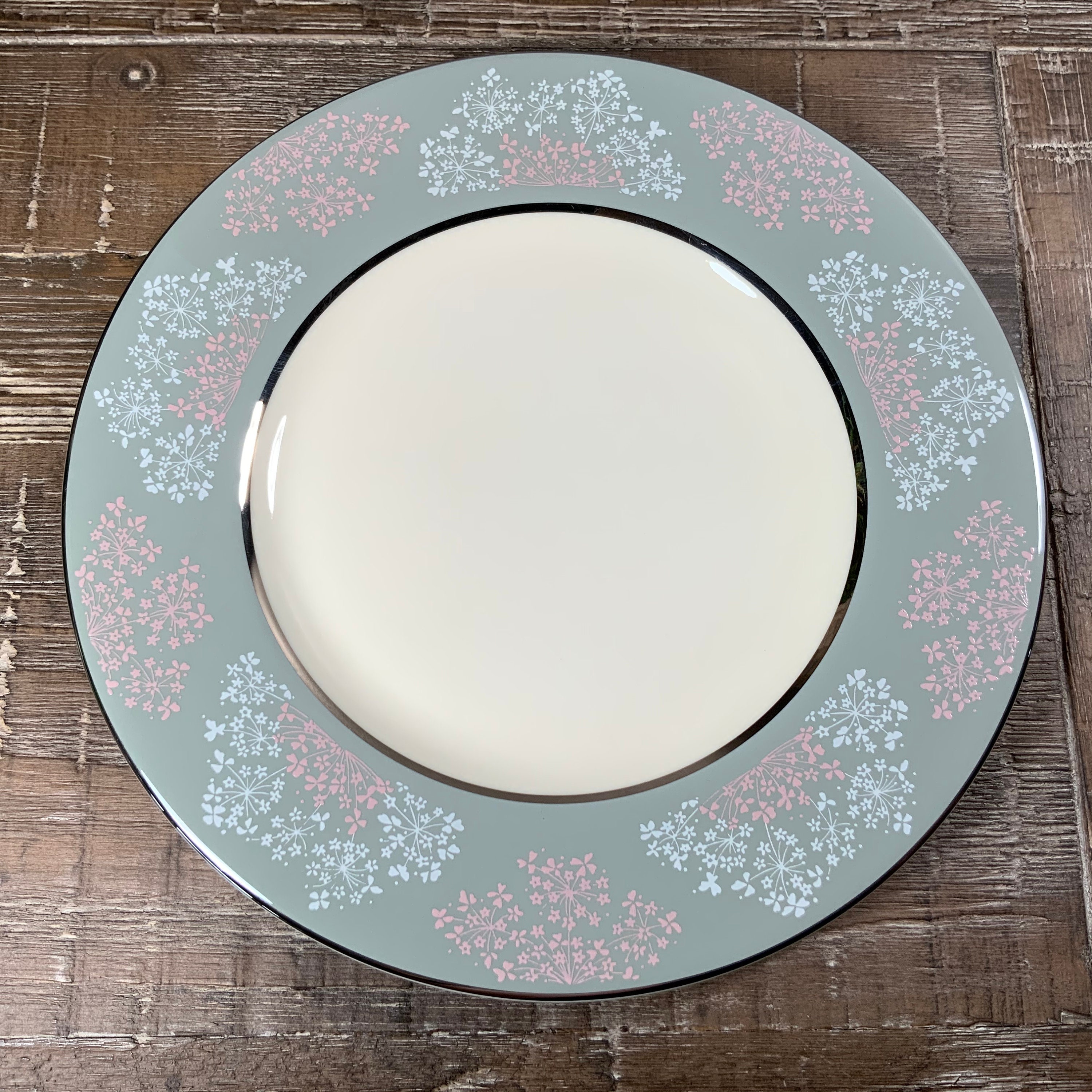 Three 3 Castleton China LACE 11 Dinner Plates Pink and | Etsy