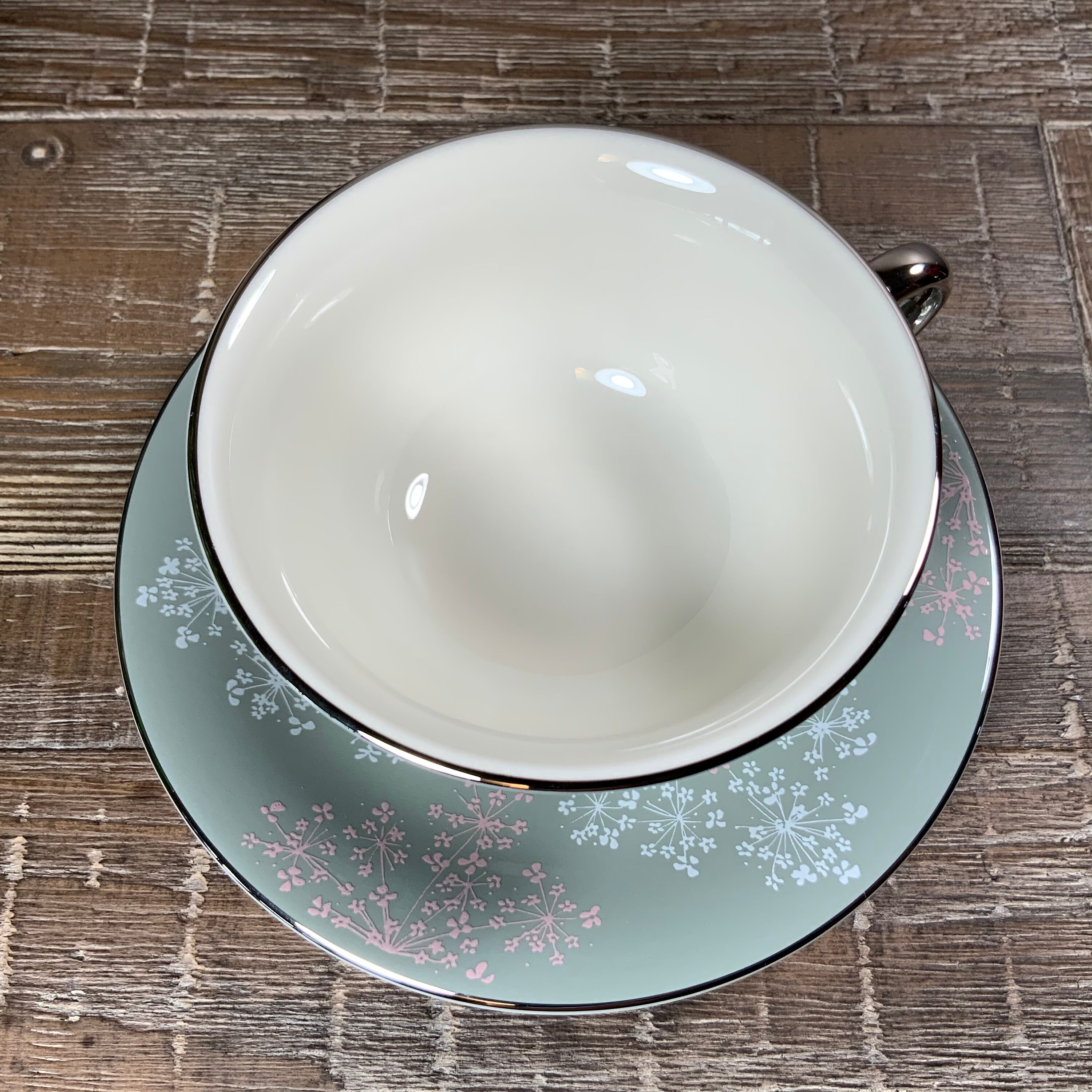 Six 6 Castleton China LACE Cups and Saucers Pink and White | Etsy