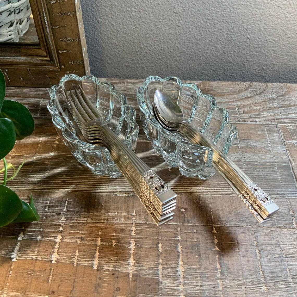 Two 2 Princess House Buffet Flatware Fork / Spoon Holders - Etsy