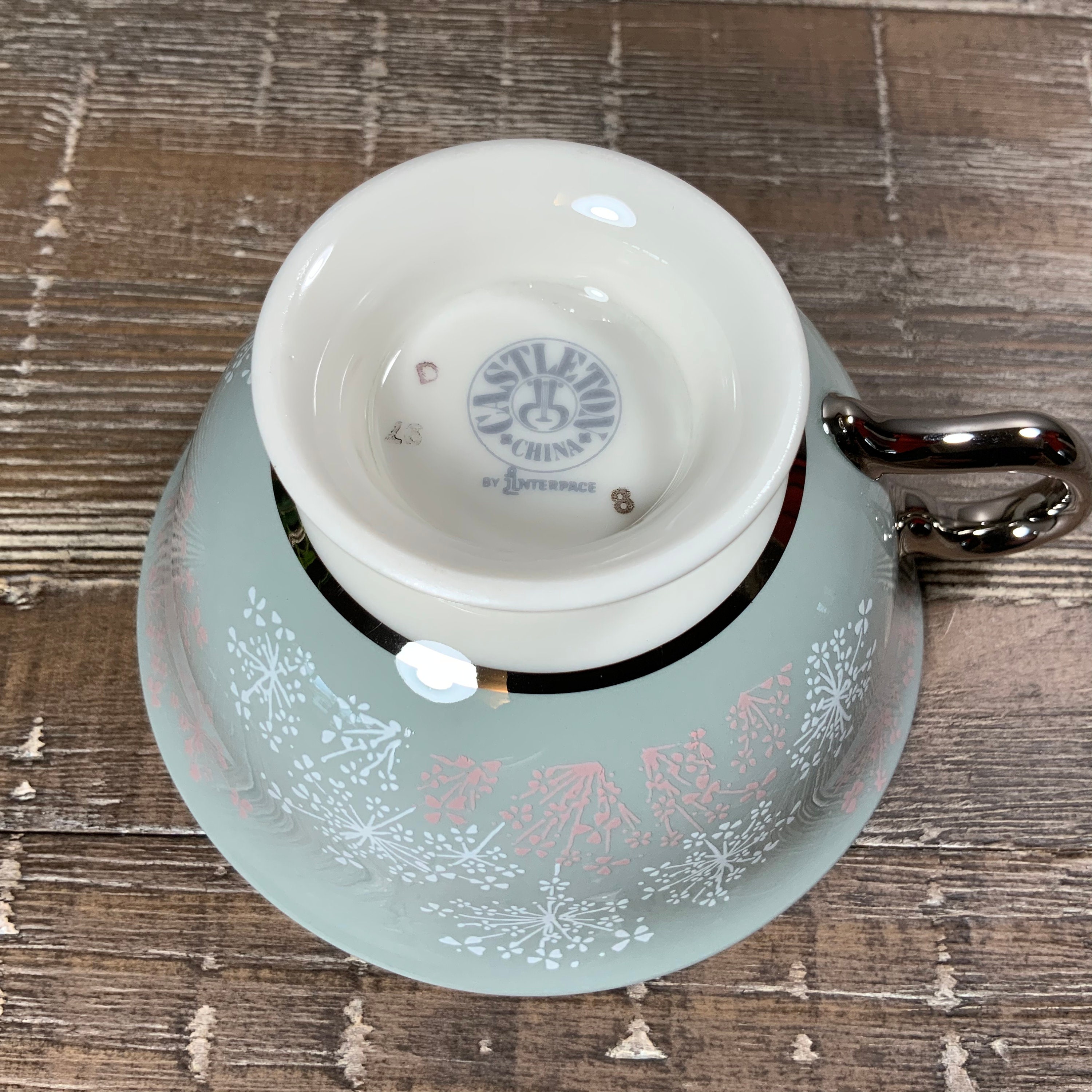 Six 6 Castleton China LACE Cups and Saucers Pink and White | Etsy