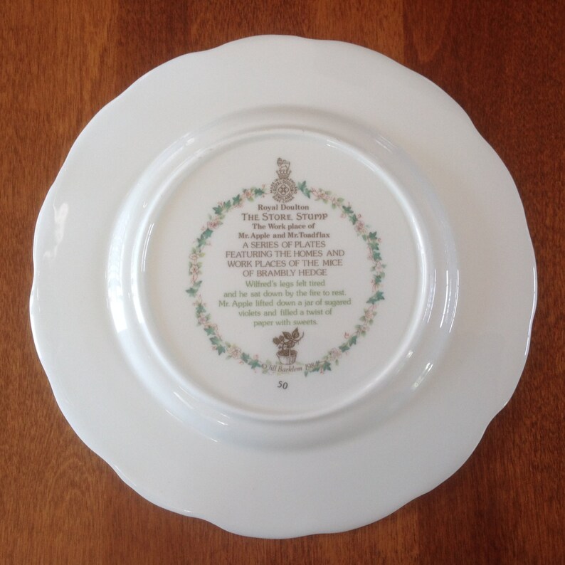 Royal Doulton BRAMBLY HEDGE The Store Stump 8 Salad | Etsy