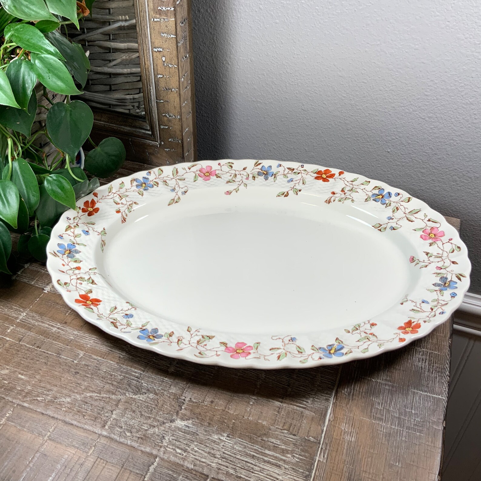 Copeland Spode WICKER DALE 15 Platter England Basket Weave - Etsy