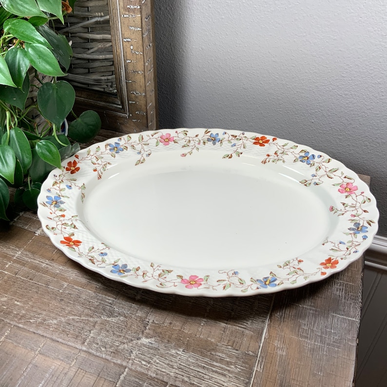 Copeland Spode WICKER DALE 15 Platter England Basket Weave - Etsy