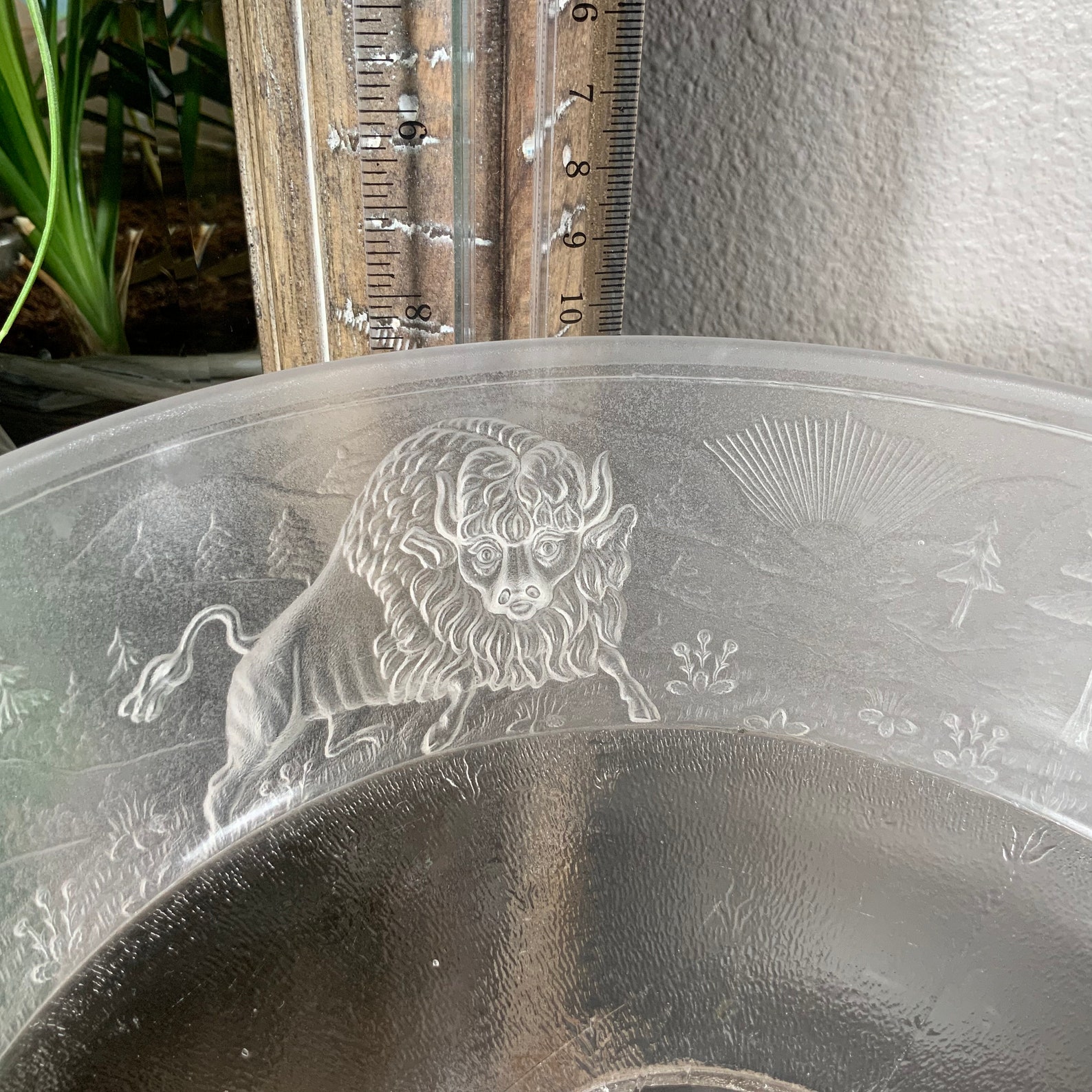 Large Gillinder and Sons WESTWARD HO / Pioneer 8” Compote and Cover ...
