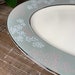 Castleton China LACE 15 Oval Platter Pink and White Floral on Gray - Etsy