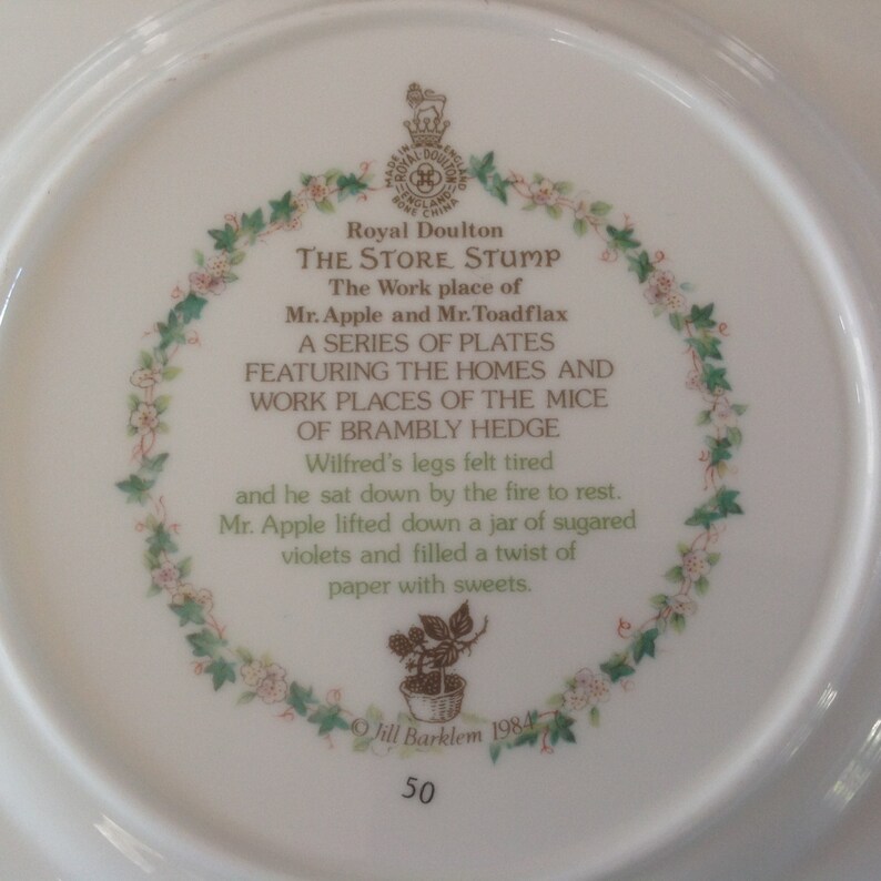 Royal Doulton BRAMBLY HEDGE The Store Stump 8 Salad | Etsy