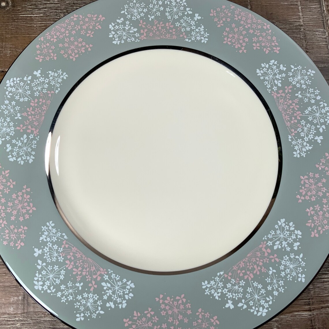 Three 3 Castleton China LACE 11 Dinner Plates Pink and - Etsy