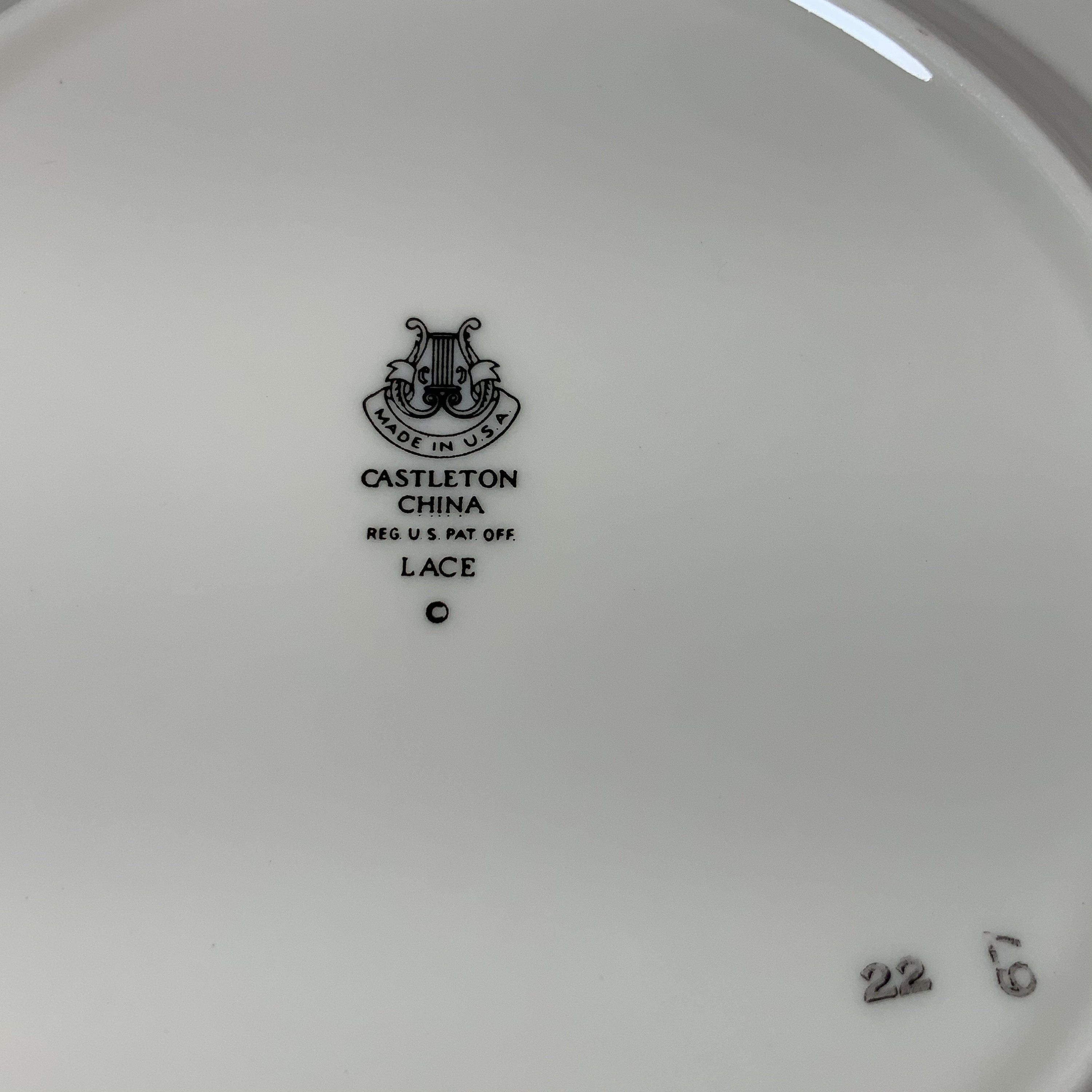 Three 3 Castleton China LACE 11 Dinner Plates Pink and | Etsy