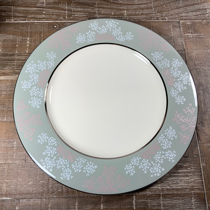 Six 6 Castleton China LACE 8 Salad Plates Pink and White | Etsy